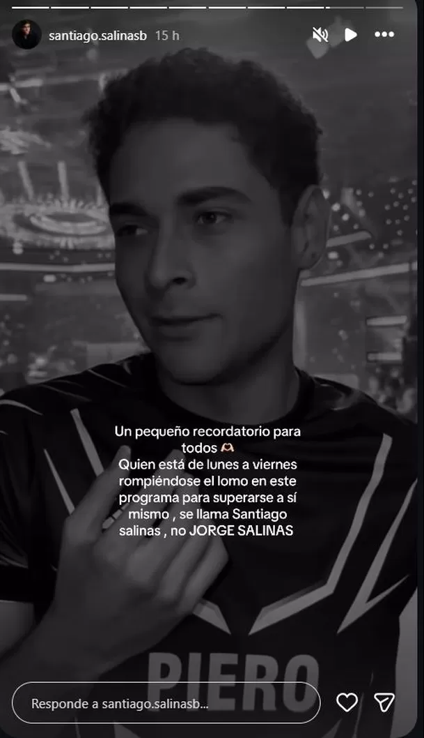 Santiago Salinas defiende su ascenso en EEG