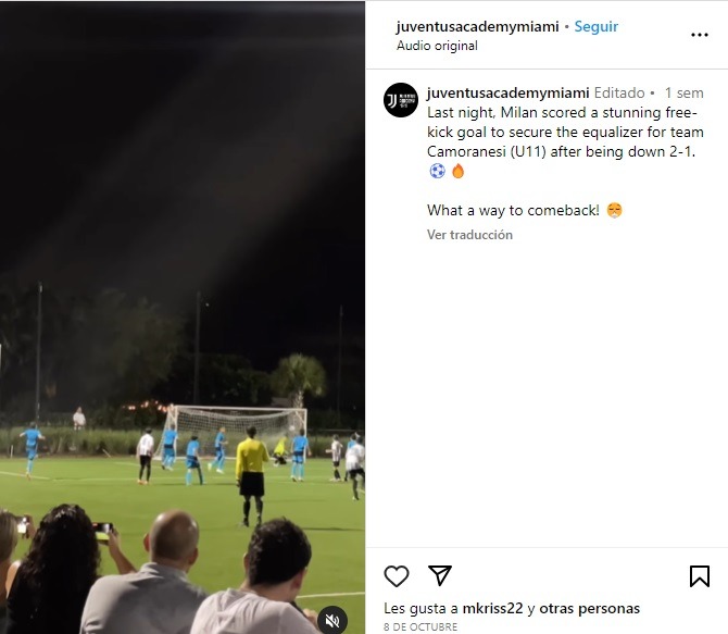 Shakira: Así fue el golazo de su hijo Milán Piqué con la camiseta del Juventus - América Noticias