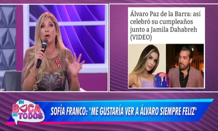 Sofía Franco Se Pronunció Sobre Supuesto Romance Entre Álvaro Paz De La