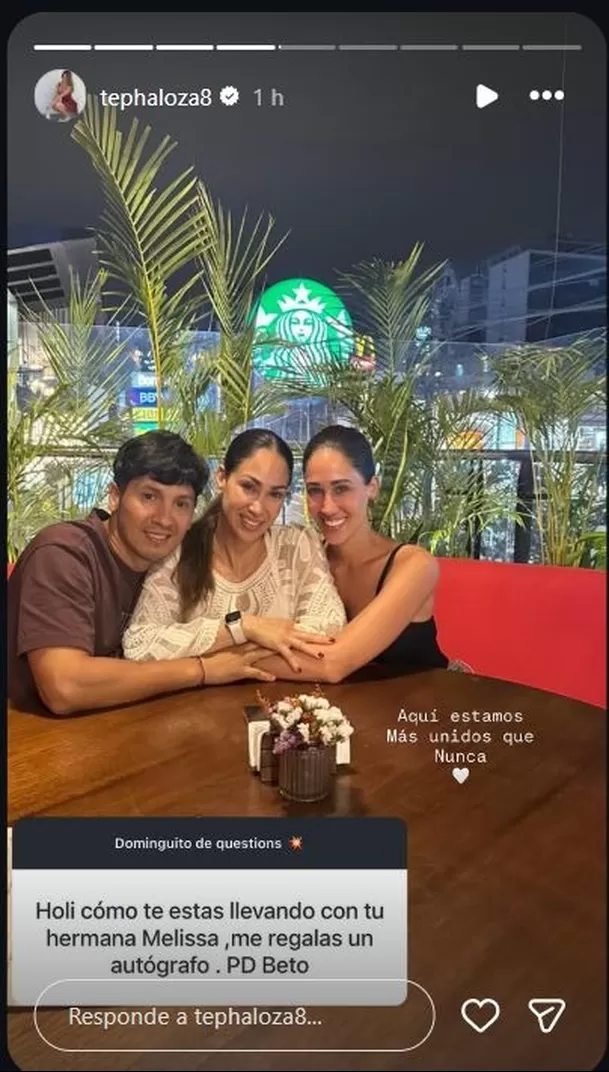 Tepha descarta alejamiento de Melissa Loza