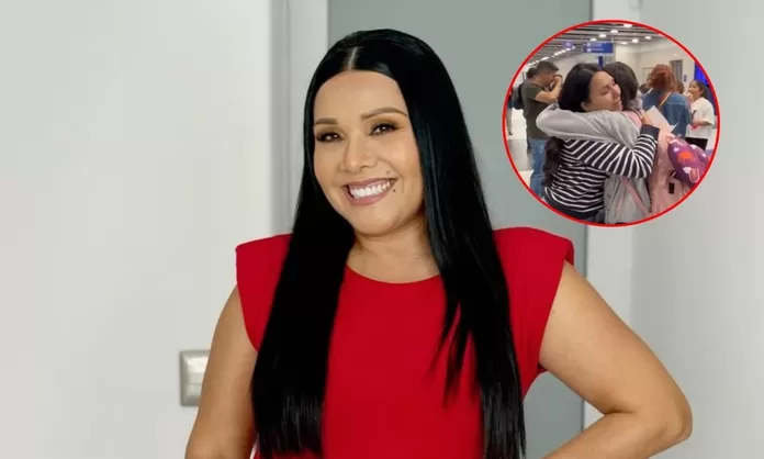 Tula Rodríguez rompe en llanto en aeropuerto por su hija