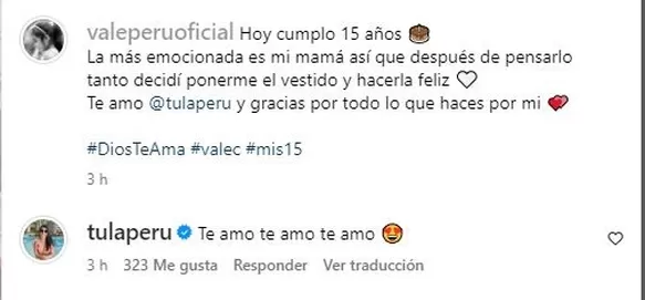 Tula Rodríguez: Su hija Valentina cumple 15 años y sorprende a su madre ...