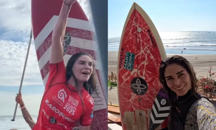 Vania Torres logra bicampeonato panamericano de surf