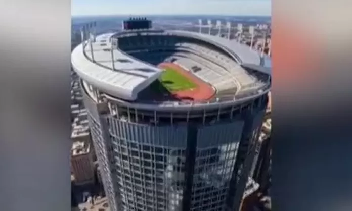 El estadio vertical que Arabia Saudita alista para 2034
