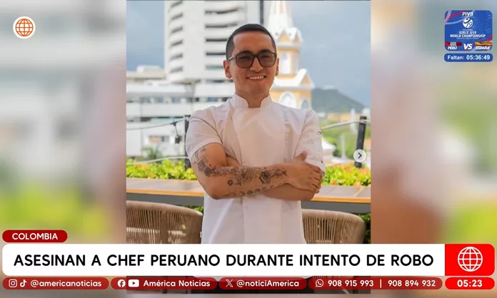 Asesinan a chef peruano durante intento de robo en Colombia