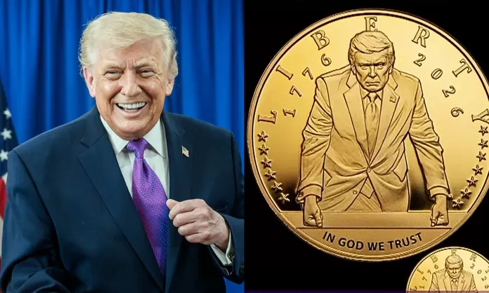 EE.UU. aprueba moneda con Donald Trump por aniversario