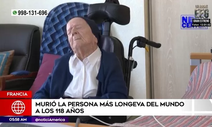 Francia: Murió la persona más longeva del mundo a los 118 años - América Noticias