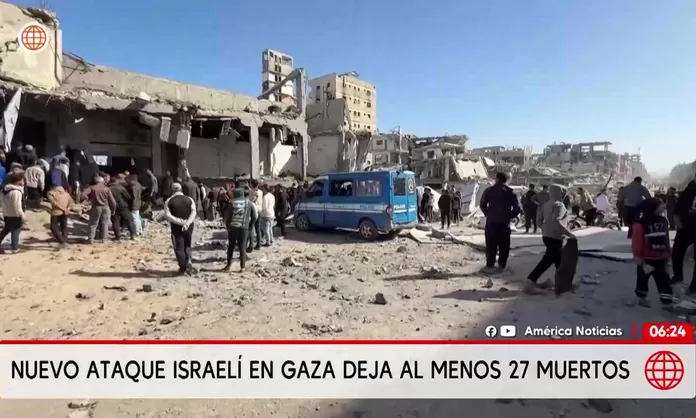 Nuevo ataque de Israel en Gaza dejó al menos 27 muertos