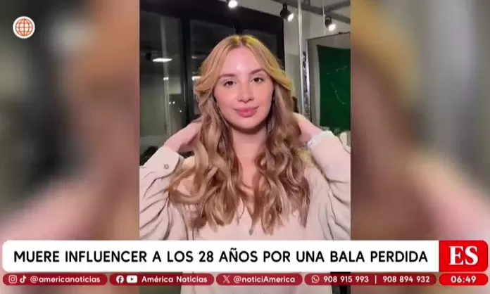Influencer brasileña muere tas recibir bala perdida