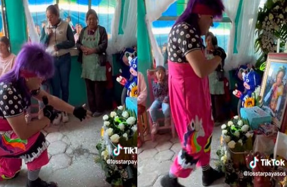 Payaso protagonizó conmovedora escena al actuar en velorio de un niño ...