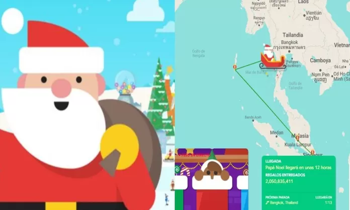 Sigue el recorrido de Papá Noel por el mundo